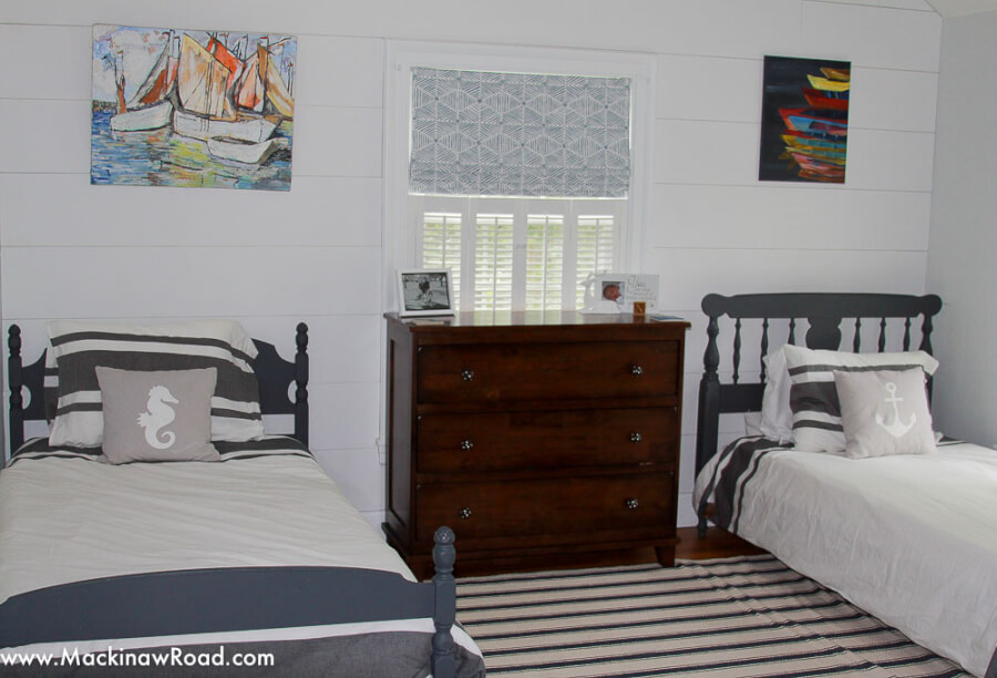 Travel-Inspired Shared Bedroom - Mackinaw Road
